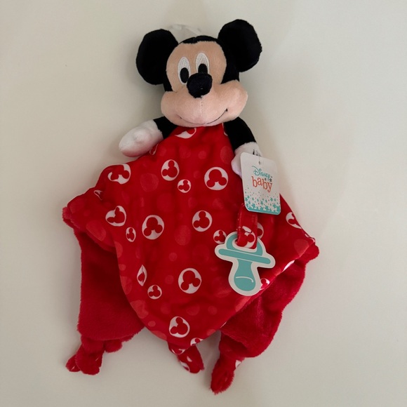 Disney | Toys | New Disney Baby Mickey Mouse Lovey Pacifier Holder Soft ...